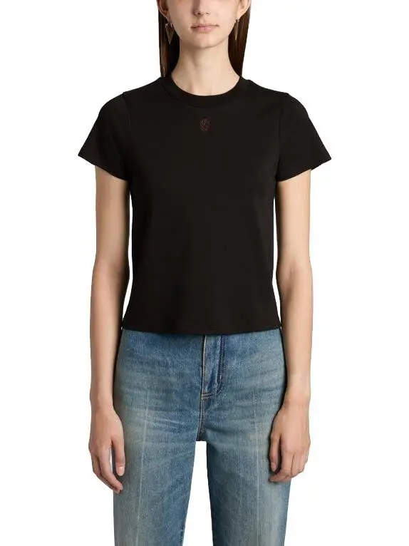 Alexander McQueen Embroidered Skull T-shirt - Black