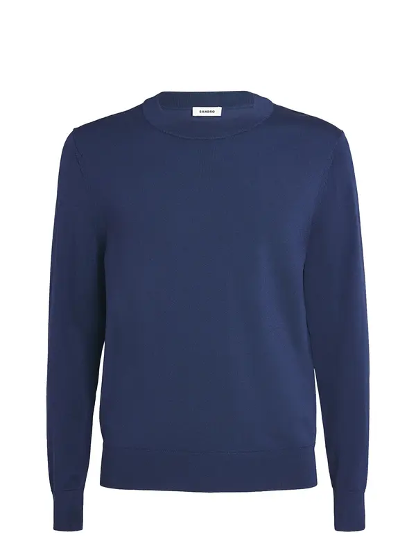 Sandro Knitted Sweatshirt - Blue