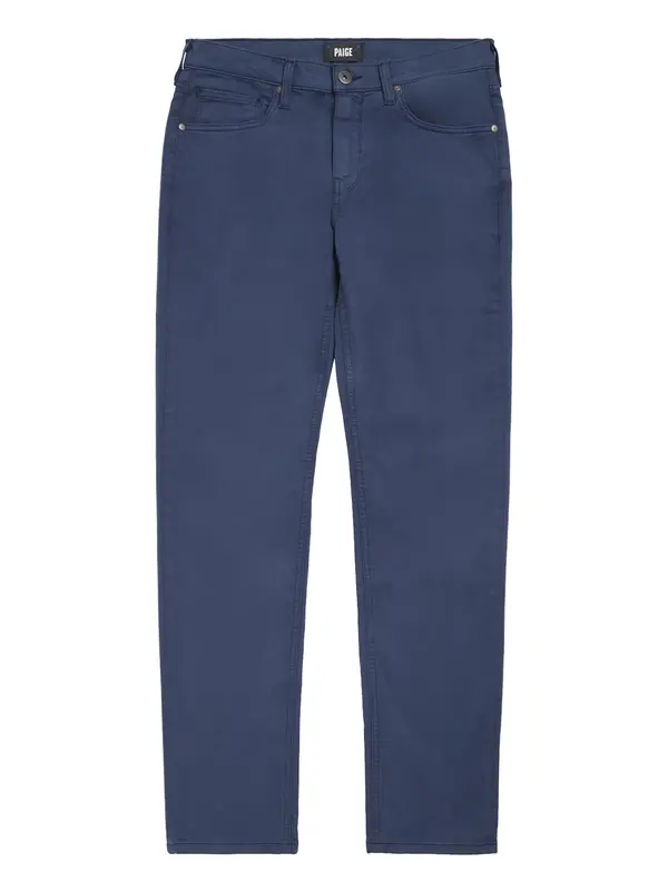 Paige Federal Slim Straight Trousers - Navy
