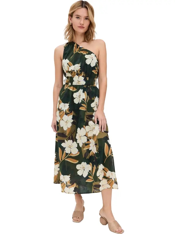 Rails Selani One-shoulder Floral Dress - Plumerias