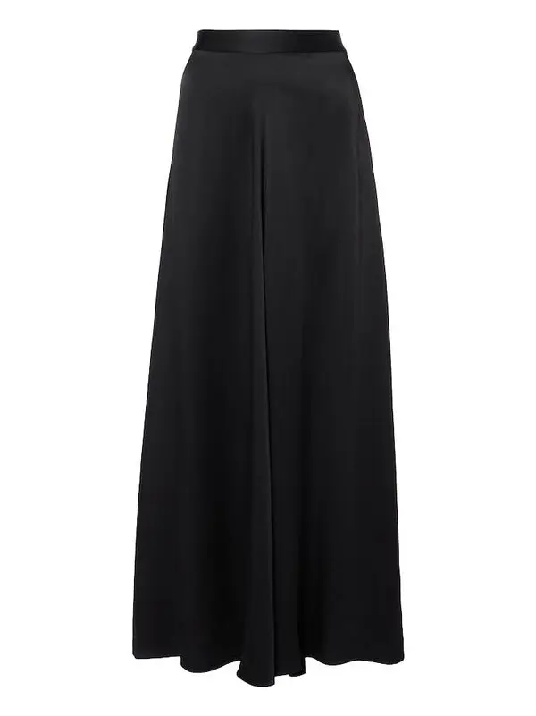 Isabel Marant Étoile Kayana Satin Maxi Skirt - Black