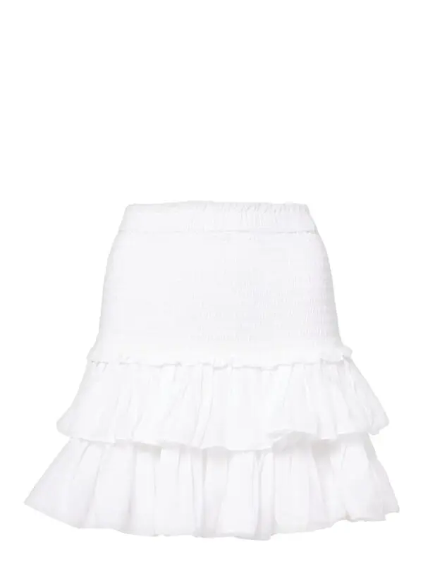 MARANT ETOILE Naomi" Cotton-blend Miniskirt - White