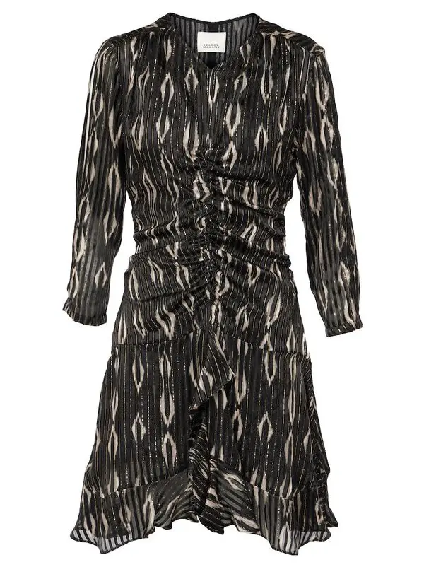 Isabel Marant Étoile Octavia Snake-effect Mini Dress - Multicoloured