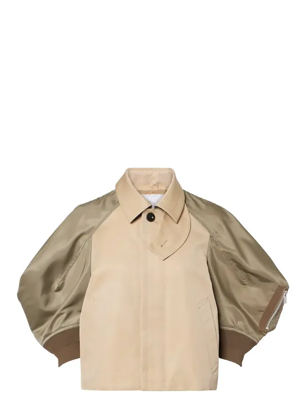 Sacai Paneled Jacket - Beige