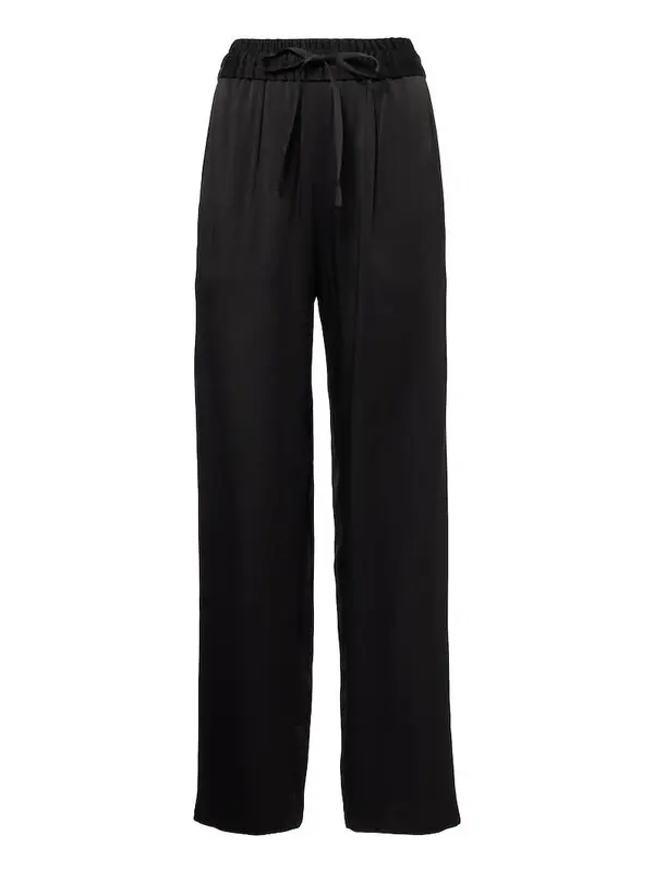 Isabel Marant Étoile Kendry Satin Wide-leg Pants - Black