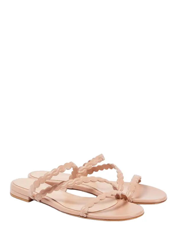 GIANVITO ROSSI Leather Sandals - Pink