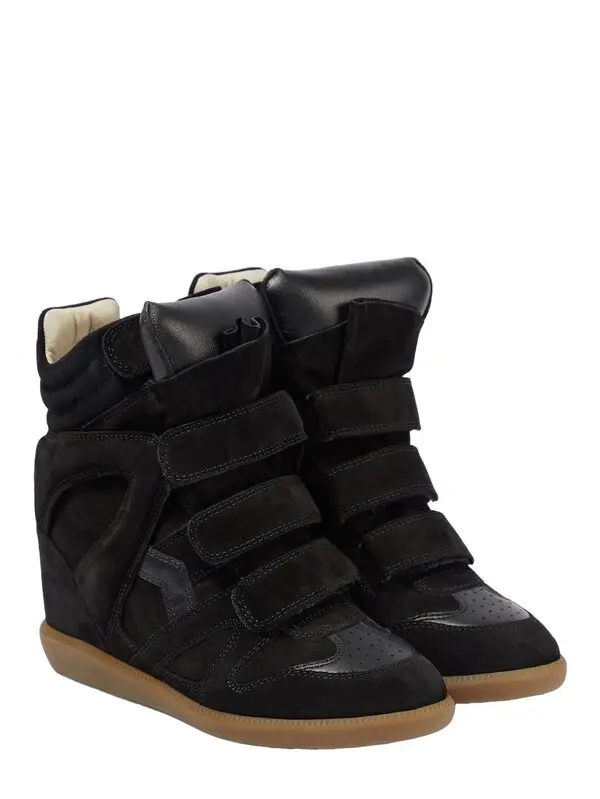 Isabel Marant Étoile Bekett Suede Sneakers - Black