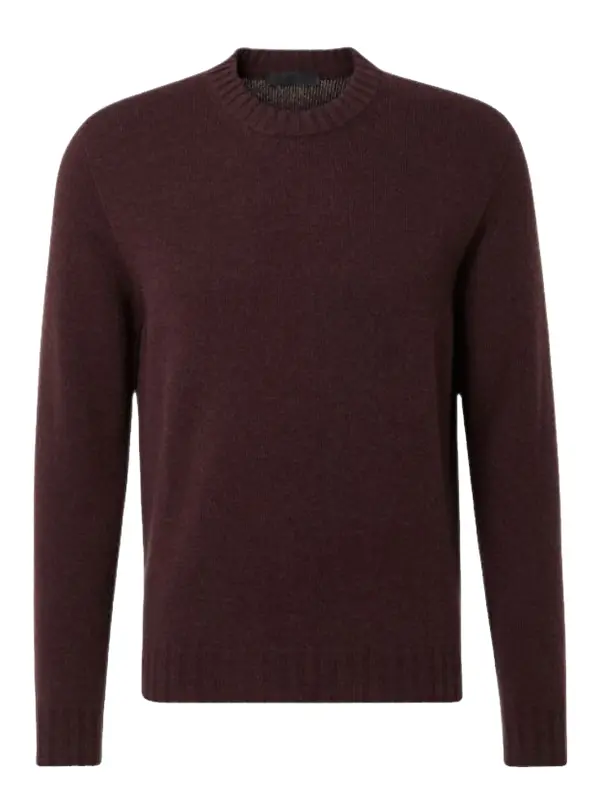 SAMAN AMEL Grace Cashmere Sweater - Burgundy
