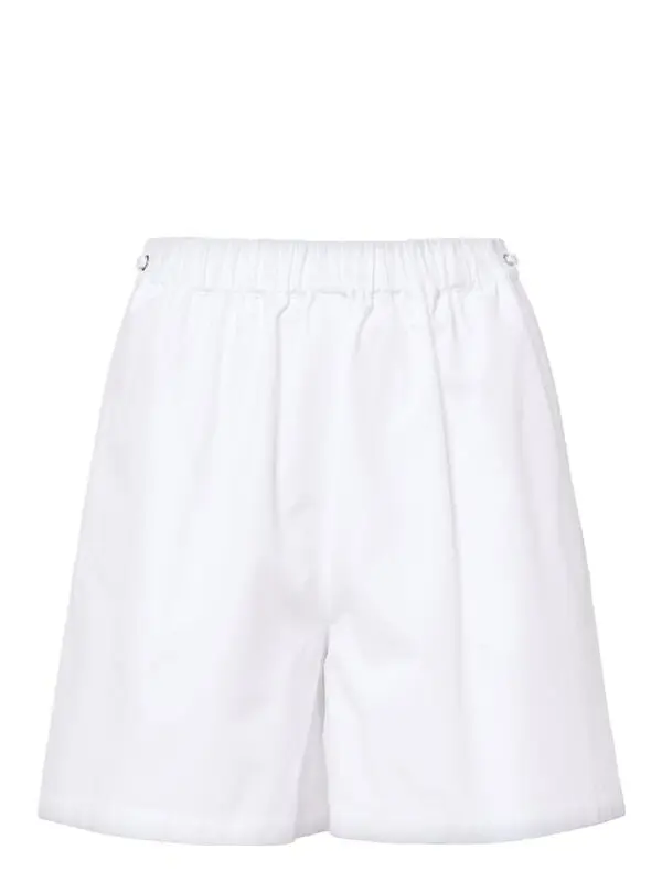 Max Mara Antiope High-rise Cotton Shorts - White