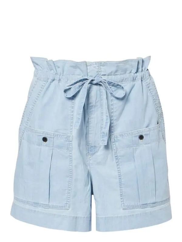 MARANT ETOILE Valdina Cotton Shorts - Blue