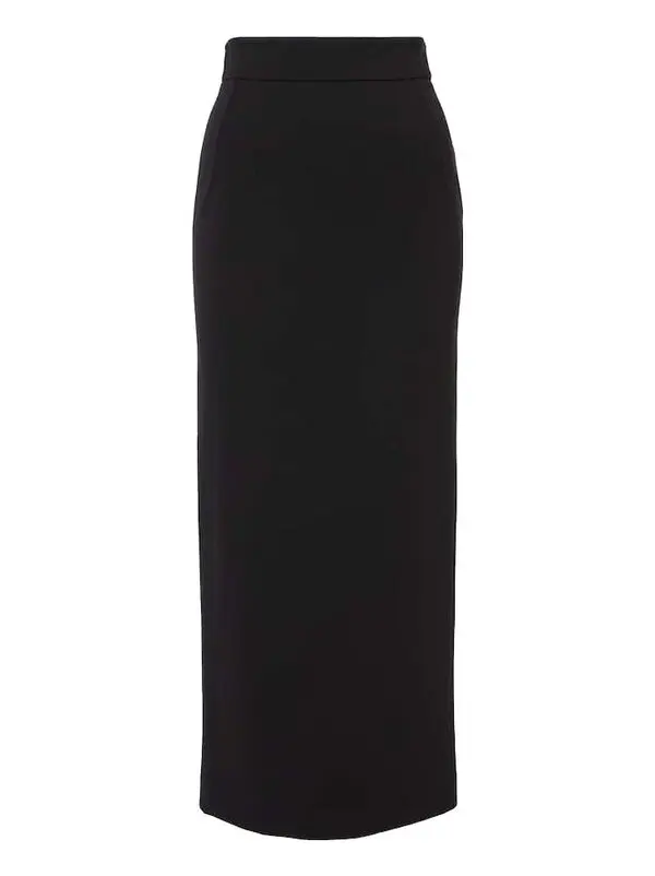 Dolce & Gabbana Chiffon Midi Skirt - Black