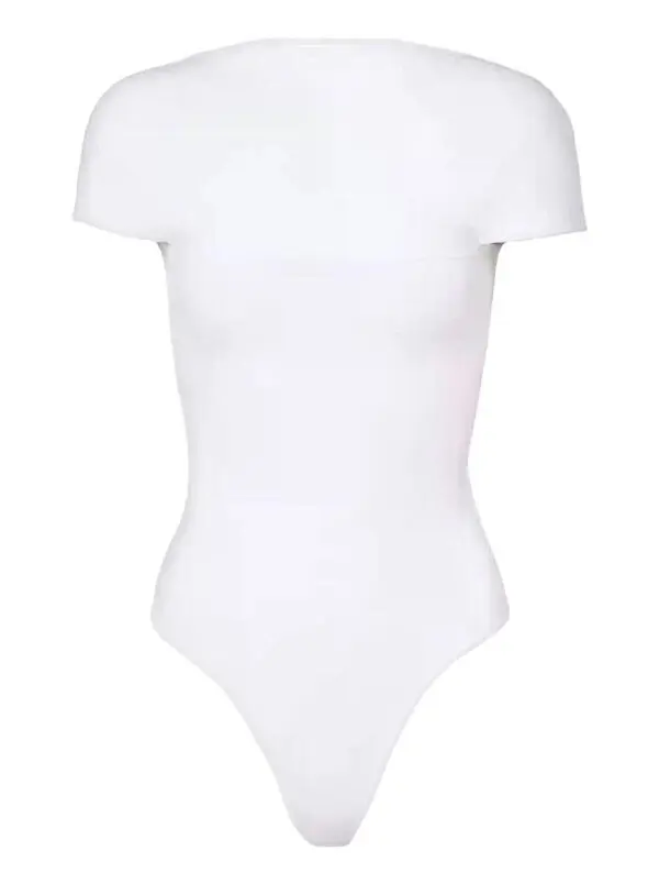 Khaite Basile Jersey Bodysuit - White