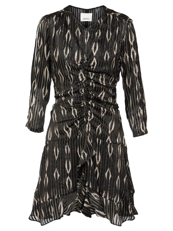 Isabel Marant Étoile Octavia Snake-effect Minidress - Multicoloured