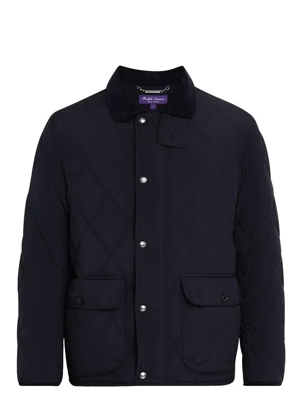 Ralph Lauren Purple Label Quilted Down Jacket - Navy