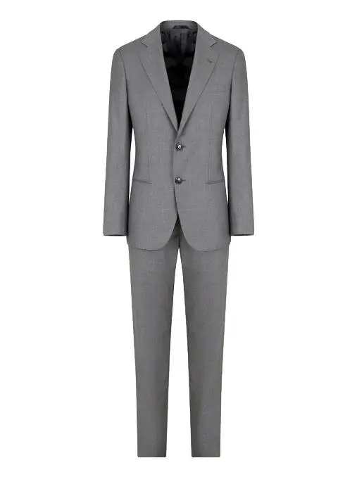 Giorgio Armani Single-breasted Soho Line Suit In Virgin Wool And Cashmere - Red