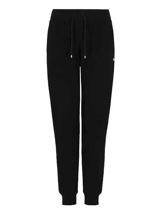 EA7 Core Lady Stretch-cotton Joggers - Black
