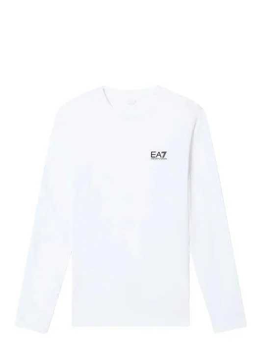 EA7 Long-sleeved Cotton Core Identity T-shirt - White