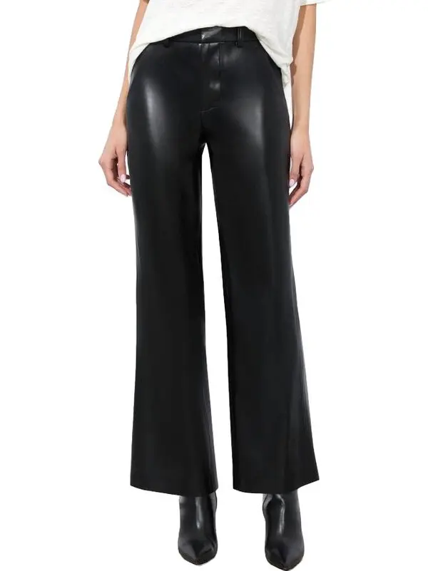 Alice + Olivia Alexander Vegan Trousers - Black