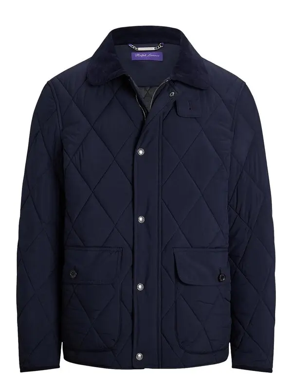 Ralph Lauren Purple Label Quilted Down Jacket - Navy