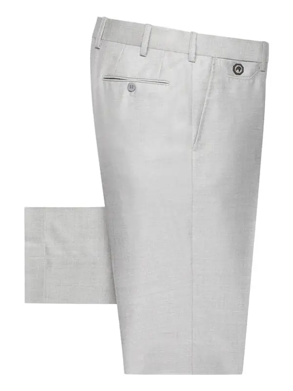 Stefano Ricci Wool And Silk Five-pocket Trousers - Light Grey