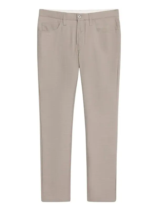 Emporio Armani Textured Wool Pants - Beige