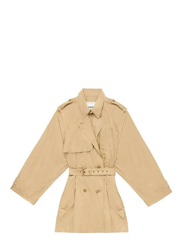 Isabel Marant Franny Mid-length Trench Coat - Beige