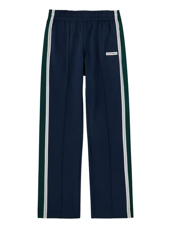Casablanca Logo Panelled Jersey Track Pants - Navy