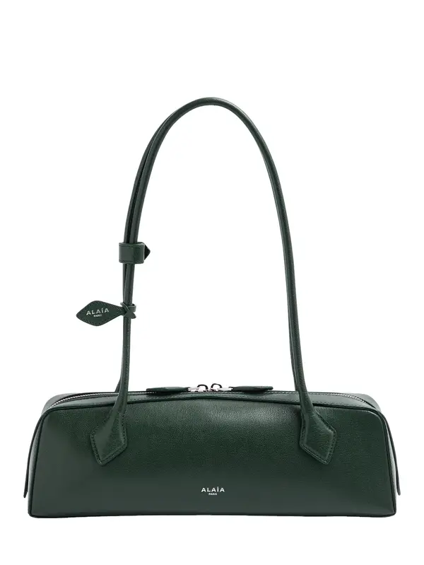 Alaïa Le Teckel Medium Grained Leather Shoulder Bag - Green