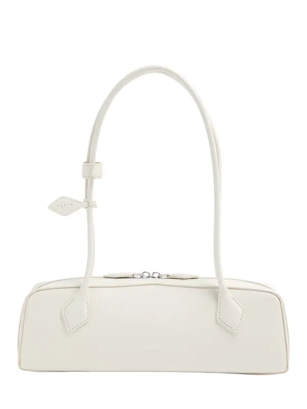 Alaïa Le Teckel Medium Grained Leather Shoulder Bag - Ivory