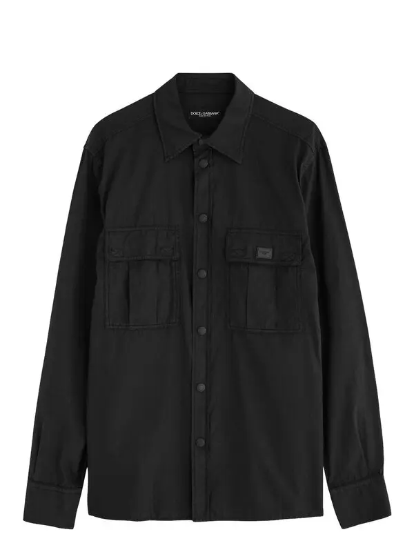 Dolce & Gabbana Cotton-poplin Shirt - Black