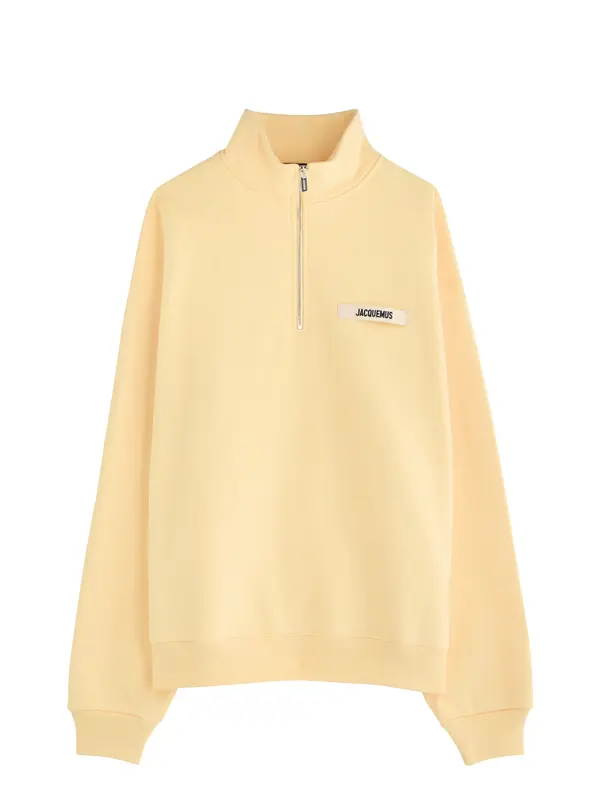 Jacquemus Le Camionneur Gros Grain Cotton Sweatshirt - Beige