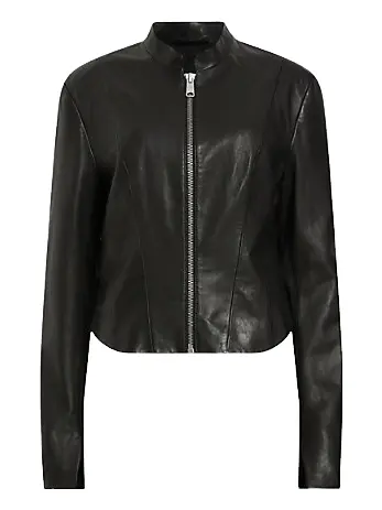 ALLSAINTS Sadler Slim-fit Leather Jacket - Black
