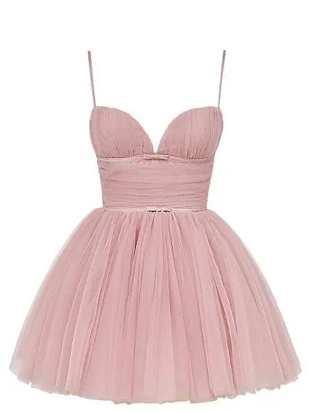 House Of Cb Emmeliette Satin Mini Dress - French Rose
