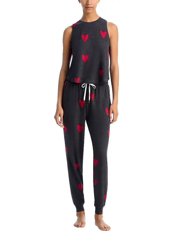 Krewe Tank Top & Pants Set - Valentine Hearts