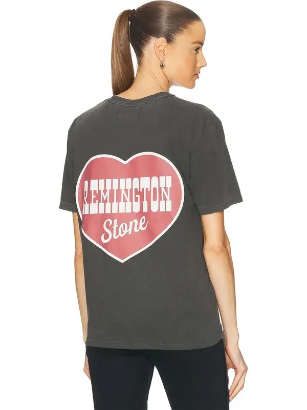 REMINGTON STONE Big Heart Tee - Pepper
