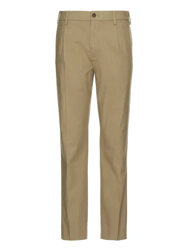 Club Monaco Hybrid Texture Elasticated Trousers - Khaki Texture
