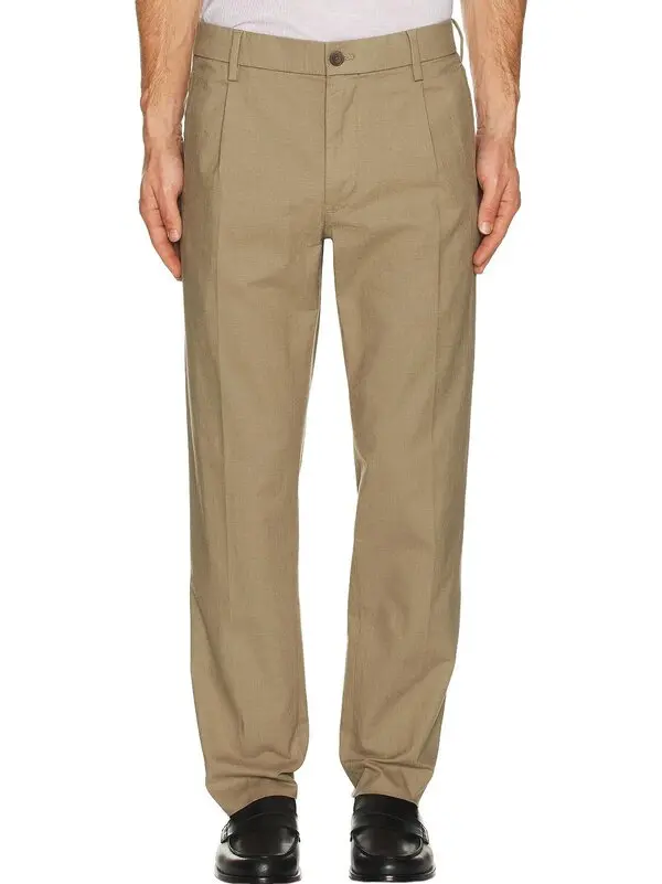 Club Monaco Hybrid Texture Elasticated Trousers - Khaki Texture