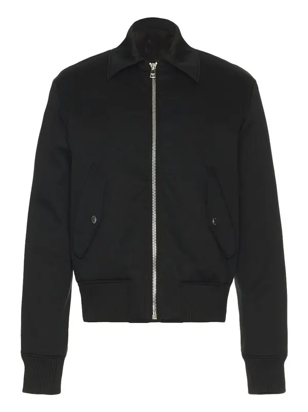 Balmain Vintage Soft Cotton Bomber - Black