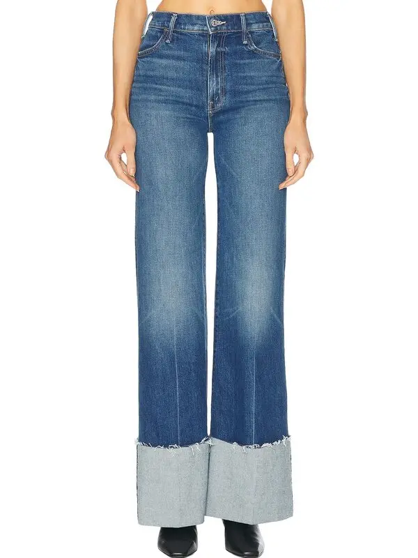 MOTHER The Hustler Roller Heel Cuff Fray Jeans - It's A Small World