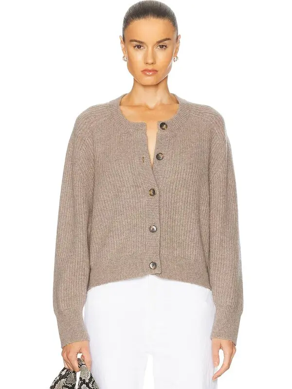 Loulou De Saison Bastia Cashmere Cardigan - Coast Beige