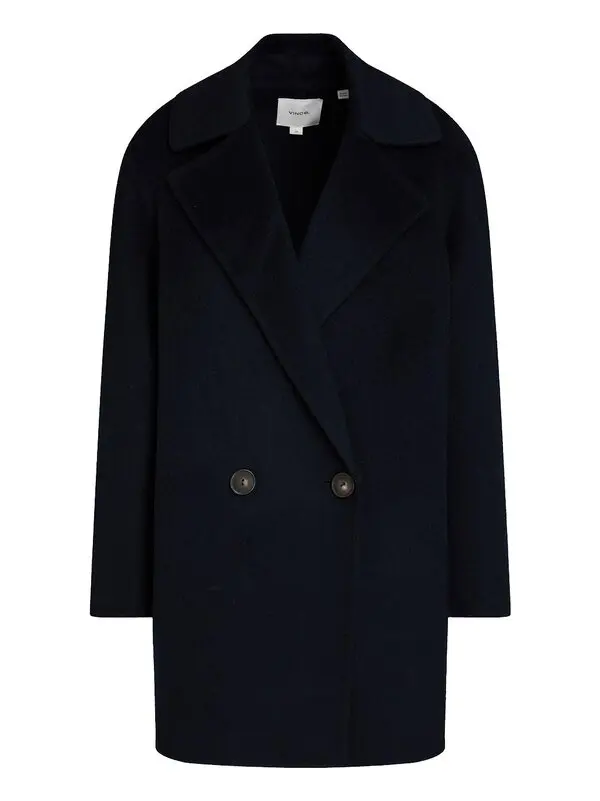 Vince Wool-blend Felt Coat - Midnight Blue