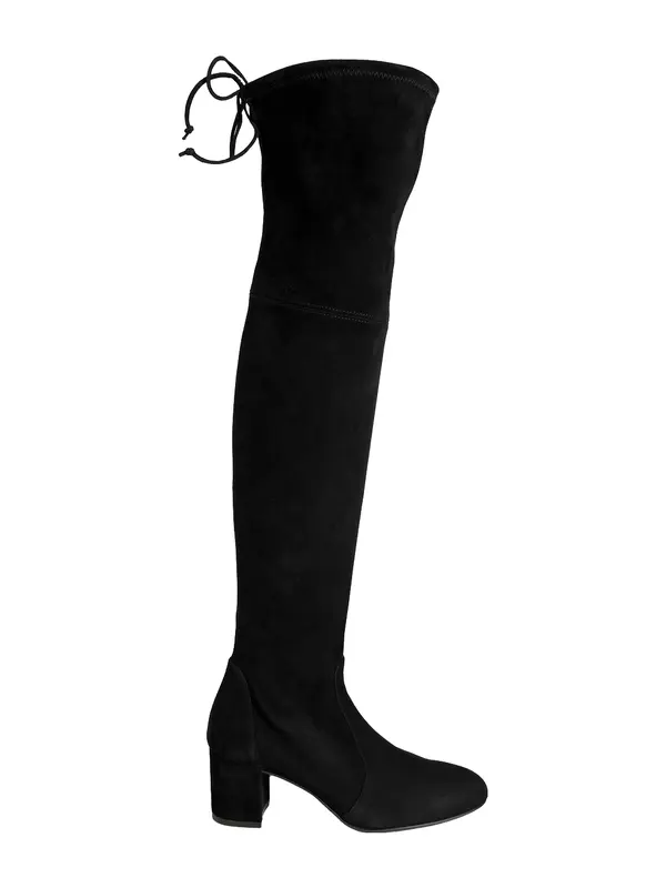 STUART WEITZMAN Yuliana Over-the-knee Stretch-suede Boots - Black
