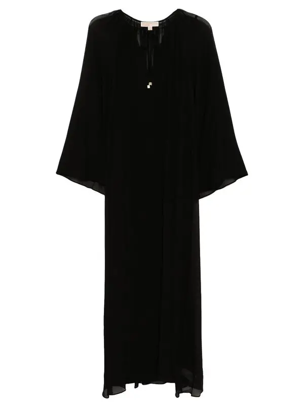 Michael Kors V-neck Maxi Dress - Black
