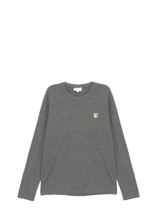 Maison Kitsuné Bold Fox Head Patch T-shirt - Grey