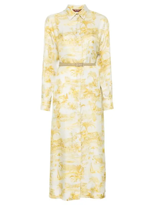 Max Mara Svelto Maxi Shirt Dress - Grey