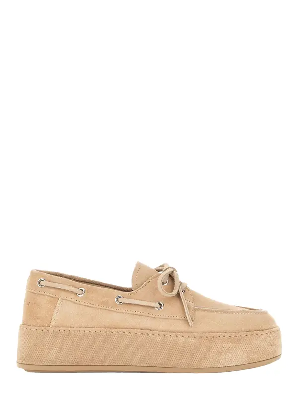 Hogan Suede Loafers - Neutrals
