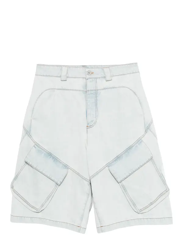 COUNTY OF MILAN Marcelo Burlon Denim Cargo Shorts - Blue