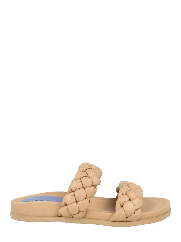 BIRD&CO Braided Leather Slides - Neutrals