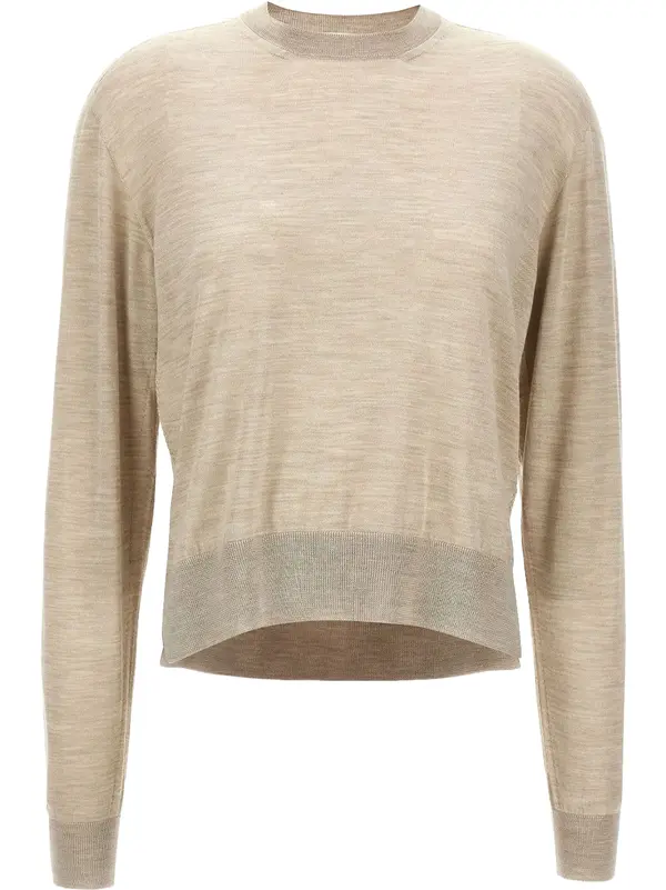 JIL SANDER Asymmetrical Sweater - Neutrals