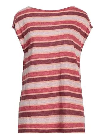 Majestic Filatures Striped Linen T-shirt - Red
